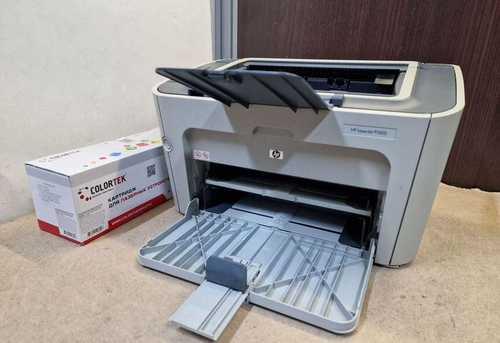 Принтер HP LaserJet P1505 c новым картриджем
