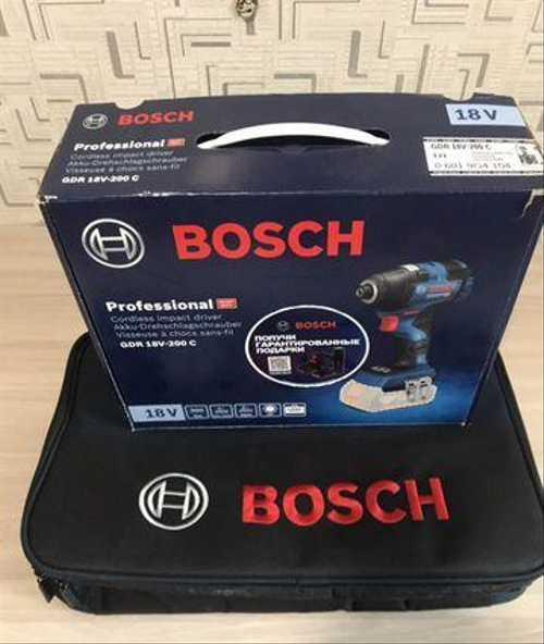 Bosch GDR 18v-200c+сумка