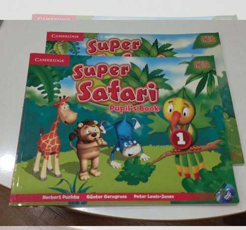 Super Safari 1учебник+Раб тетр,2 CD,и 1DVD interac
