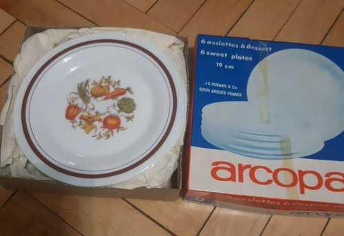 Тарелки Arcopal Франция 6 штук