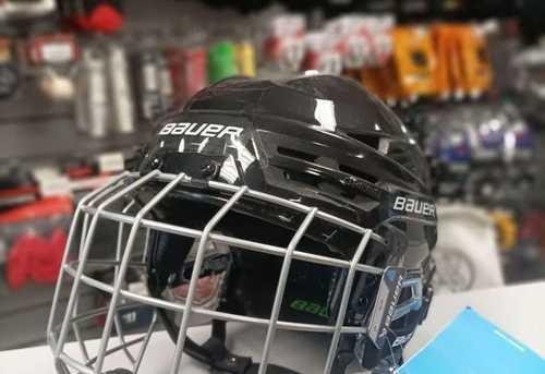 Шлем с маской Bauer Re-akt 85 чёрный (S)