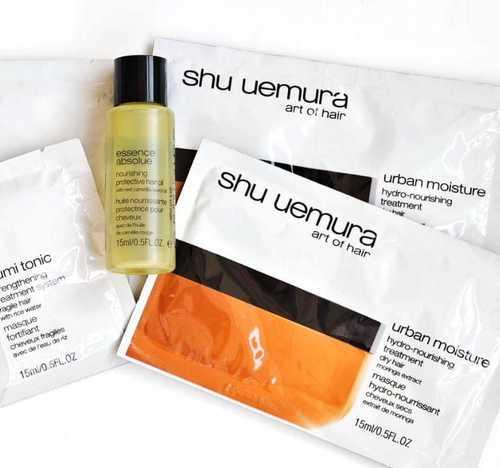 Shu uemura набор маски масло для волос