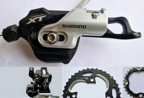 Манетка и передний переключатель Shimano XT