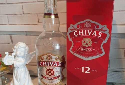 Бутылка из под виски Chivas с коробкой