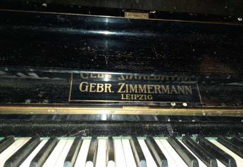 Фортепиано пианино Gerb. Zimmermann Leipzig