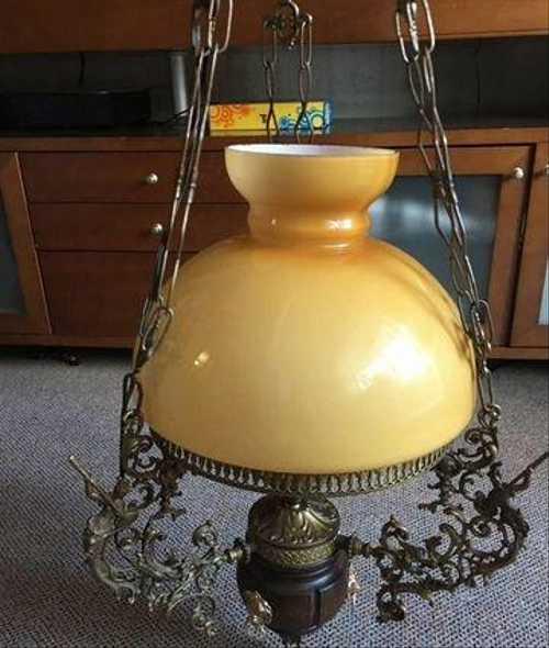 Винтаж: Старинная люстра по типу керосиновая лампа