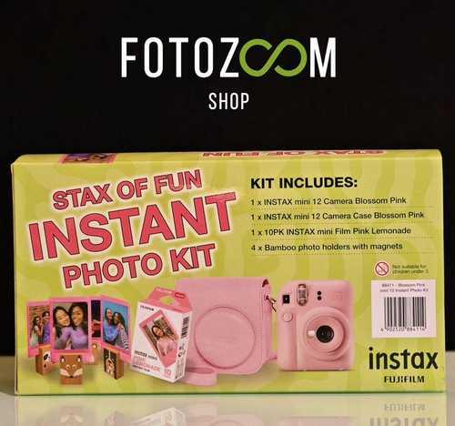 Fujifilm Instax Mini 12 Photo Kit Pink