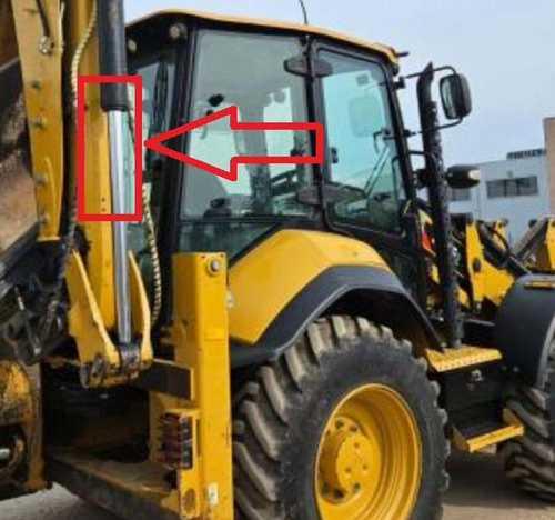 Стекло заднее 441-4182 Caterpillar 428f2/432f2