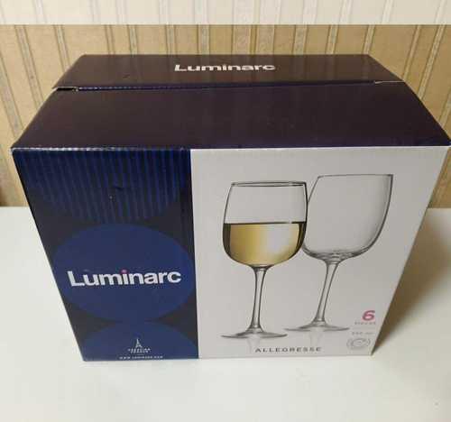 Бокалы для вина luminarc allegresse 6шт