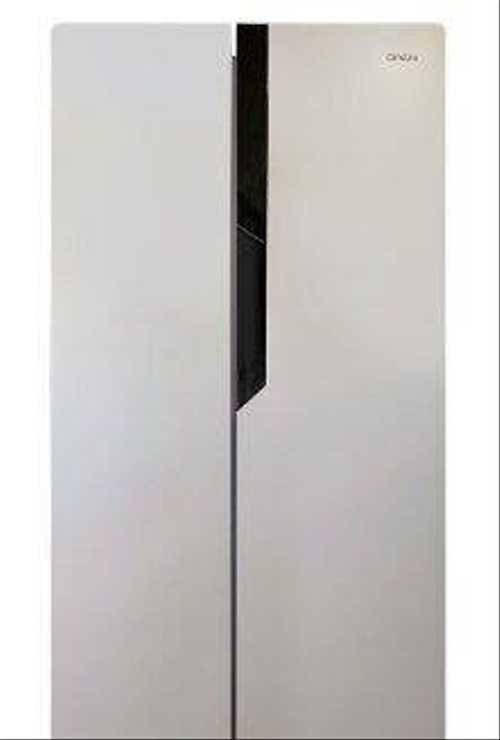 Холодильник Ginzzu NFK-420 (серебристый) Новый