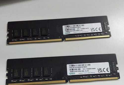 Оперативная память Apacer 2*16gb DDR4