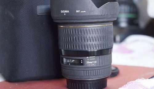 Фотообъектив Sigma EX 28mm f 1,8 для Canon