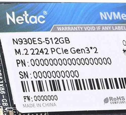 SSD 512Gb Netac N930ES (NT01N930ES-512G-E2X)