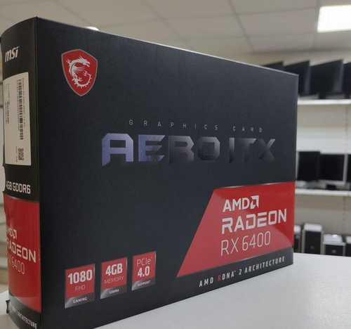 Новая видеокарта MSI Radeon RX 6400 Aero ITX 4Gb