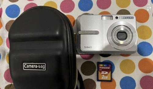 Фотоаппарат Samsung S860 + SD 2Gb + чехол