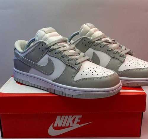 Кроссовки nike sb dunk low gray FOG