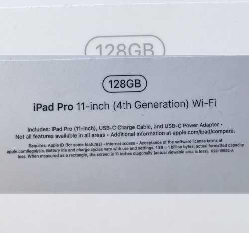 iPad pro 11 2022 m2 128gb wi fi