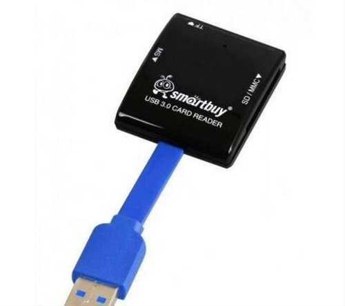 Картридер Smartbuy SBR-700-K, USB 3.0, черный