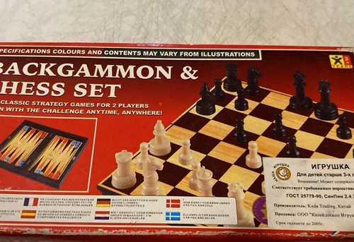 Backgammon & Chess set Шашки / шахматы / нарды