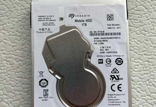 Жёсткий диск 1Тб HDD 2.5" в идеале. Проверен