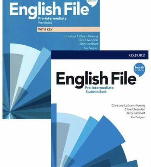 English File Pre-Intermediate 4th edition новый