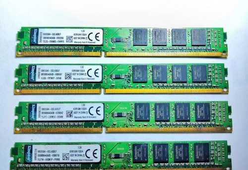 Оперативная память Kingston DDR3 4гб 1600 Мгц