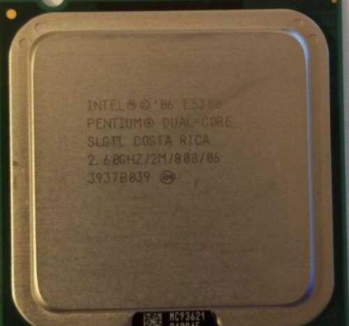 Процессор Intel Pentium Dual-Core E5300 slgtl 2.6M