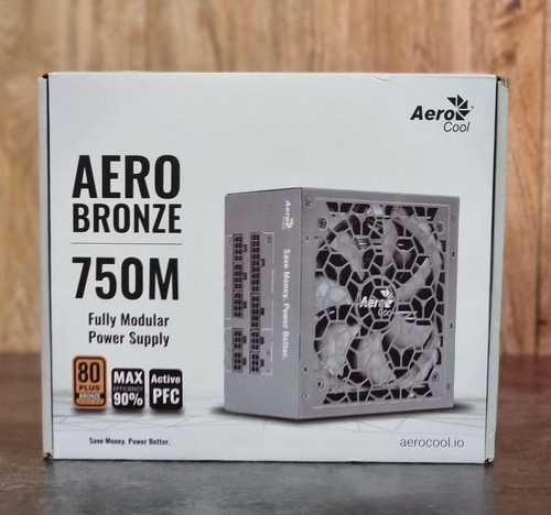 Блок питания 750w Aerocool Aero 750M 80+ Bronze