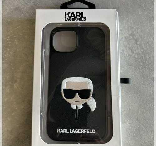 Чехол Karl Lagerfeld для iPhone 15, черный