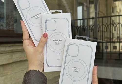 Прозрычный чехол на iPhone Magsafe