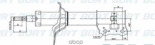 B333211 bort Стойка амортизационная газомасляна