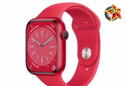 Apple Watch 8 GPS 45mm Red mnur3 S/M Red