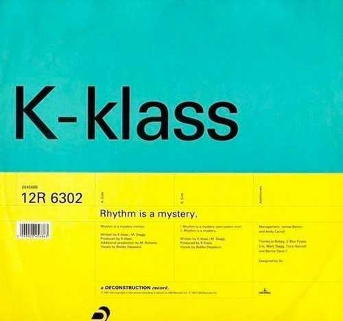 K-Klass–Rhythm Is A Mystery/Винил