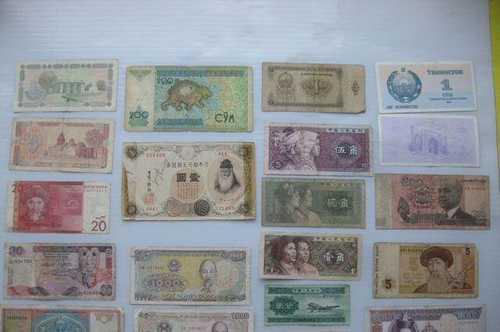 Набор 20 шт Банкноты Азиии с 1916 по 2014 год
