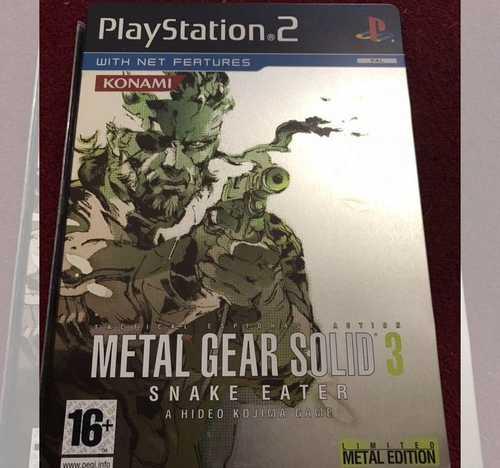 Metal Gear Solid 3 Steel book PS2 PAL