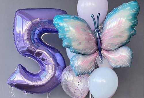 Воздушный шар Подарок гелевые на день рождения