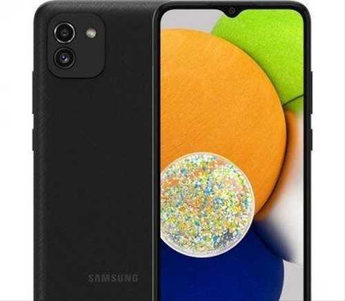 Samsung Galaxy A03 3/32 гб, Dual nano SIM, черный