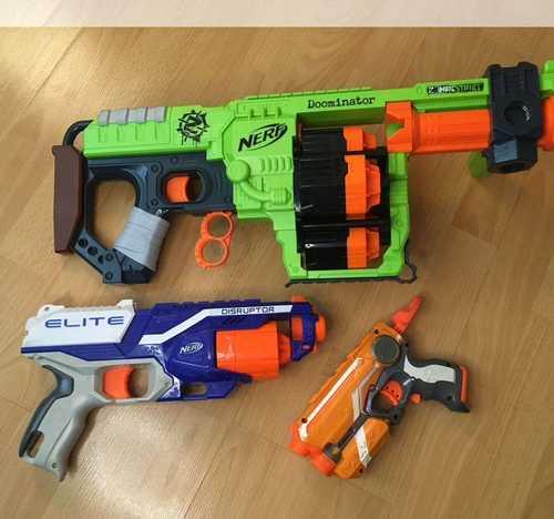 Бластеры Nerf от Hasbro 3 шт