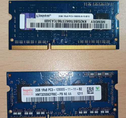 Оперативная память ddr3 для ноутбука 4gb