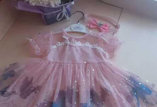 Платье для девочки 6-9 месяцев