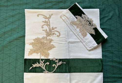 Салфетки полотенца мохровые с вышивкой
