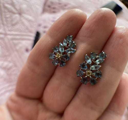 Серьги серебро
