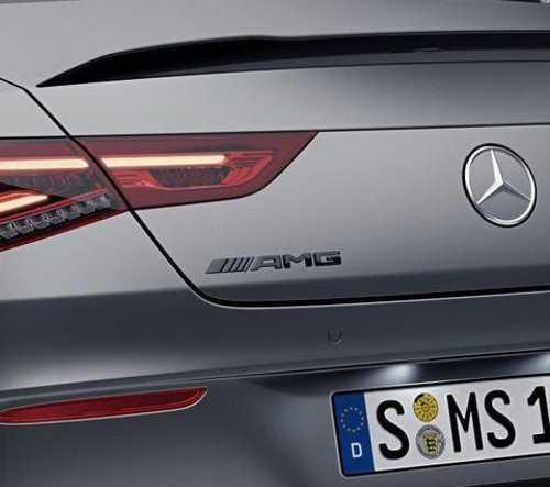 Логотип AMG чёрный на багажник Mercedes