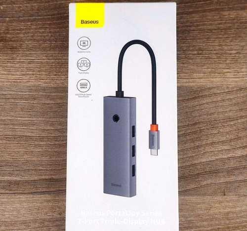 Хаб Baseus 7in1 hdmi VGA USB Type-C Hub 7в1