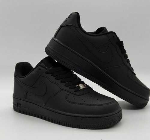 Кроссовки nike air force 1 черные мужские