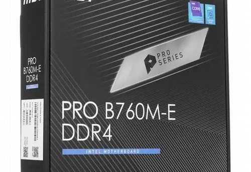 MSI PRO B760M-E DDR4, LGA 1700, citilink, NEW