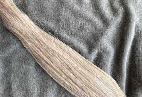 Хвостики Блонд 60 см Премиум, натуральные