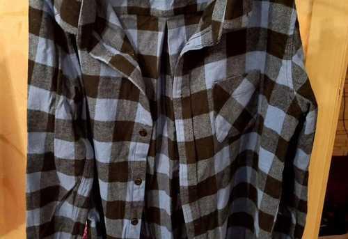 Рубашка фланелевая тонкая для мальчика 158-164