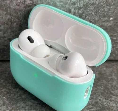 Чехол на airpods pro 2 голубо-зеленый