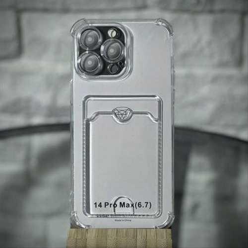 Чехол на iPhone 14 Pro Max с кардхолдером